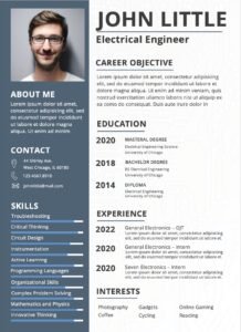 Electrical Engineer Fresher Resume Template - TempaHive