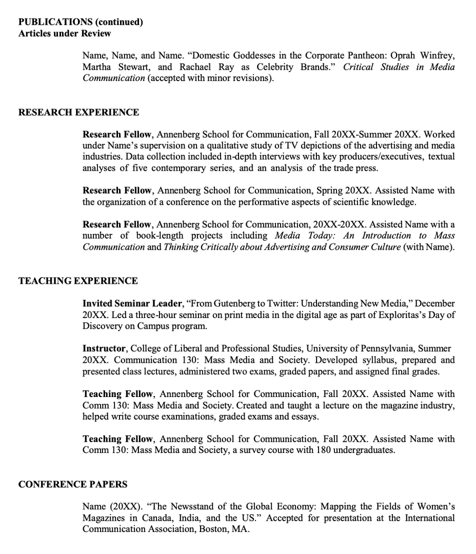 Postdoc Editable CV Template for Communication - TempaHive