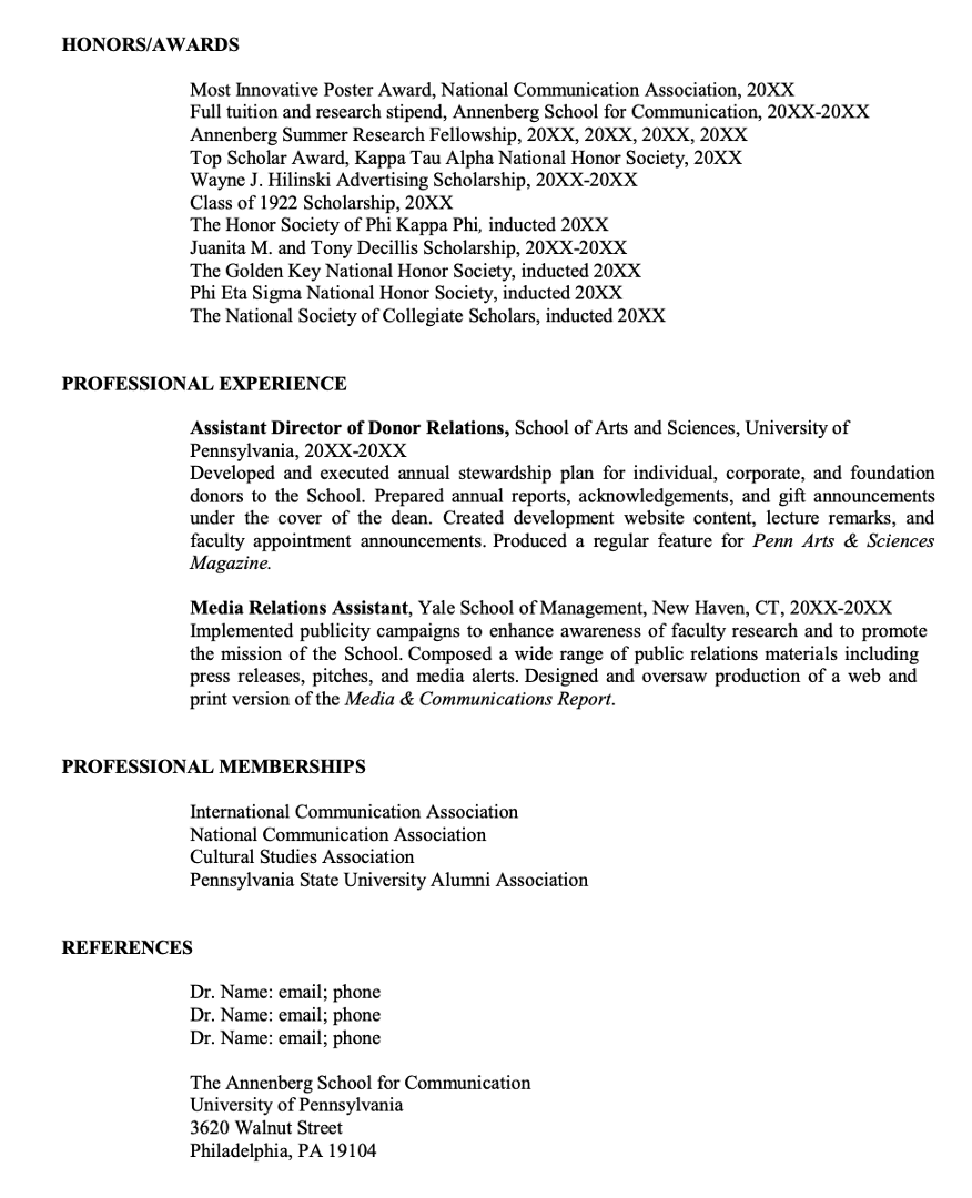 Postdoc Editable CV Template for Communication - TempaHive