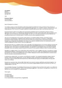 Academic Postdoc Cover Letter Example - TempaHive