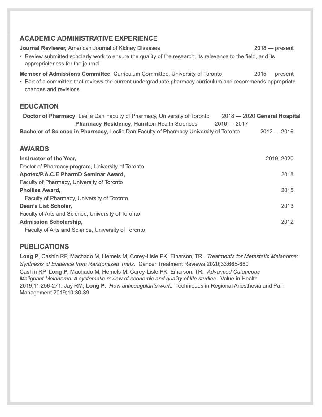 Editable Postdoctoral CV Template Word - TempaHive