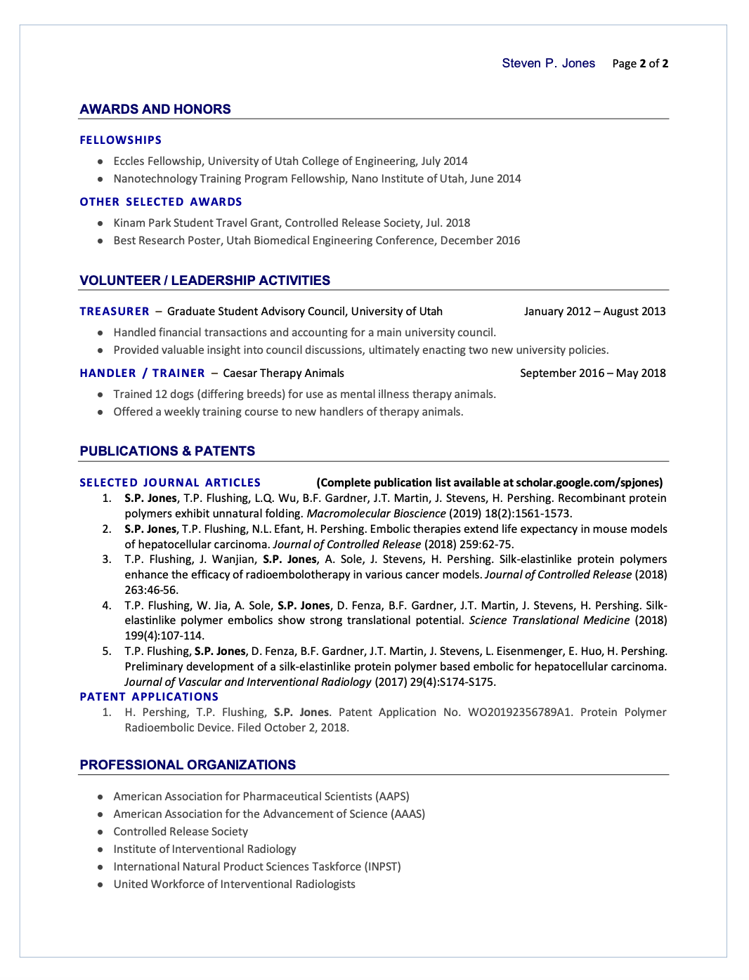 Free Postdoctoral Industry Resume Template - TempaHive