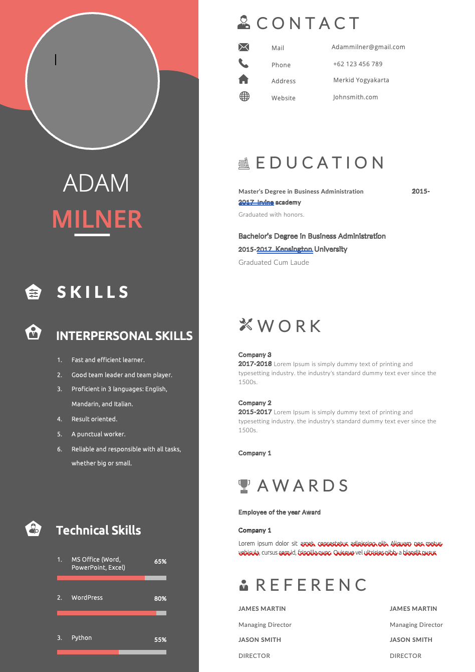 Editable BPO Resume Template - TempaHive