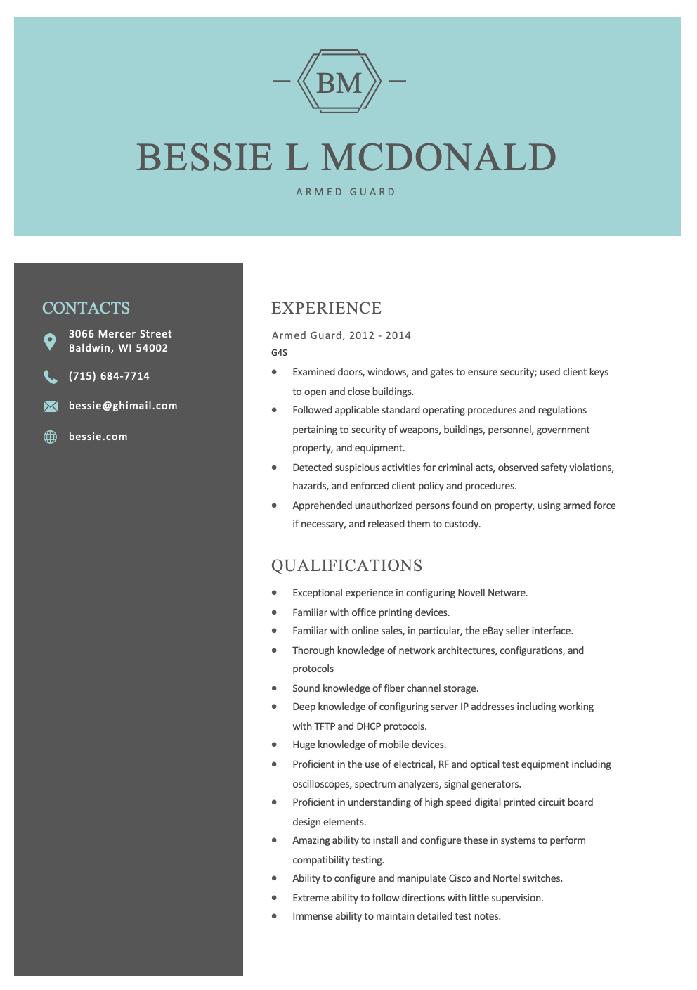 Free Editable Hardware Test Engineer Resume - TempaHive